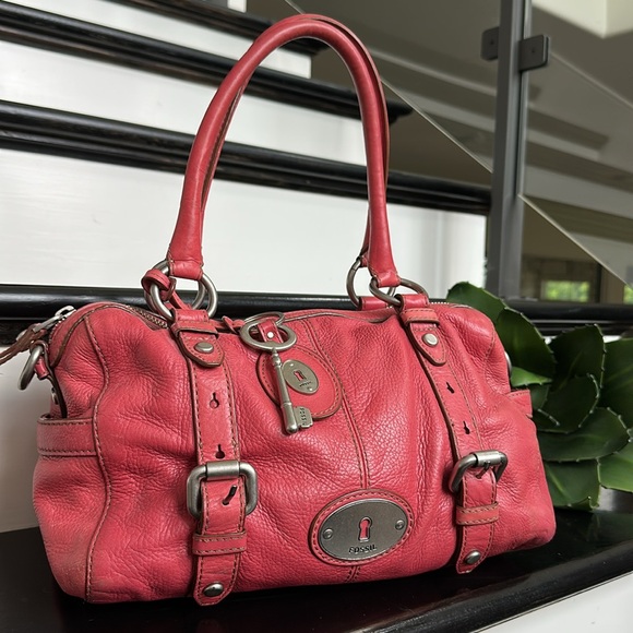 Fossil | Bags | Fossil Genuine Leather Satchel Shoulder Doctors Handbag ...